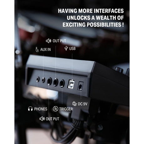 Donner DED-200 MAX Elektro Davul Seti | doremusic