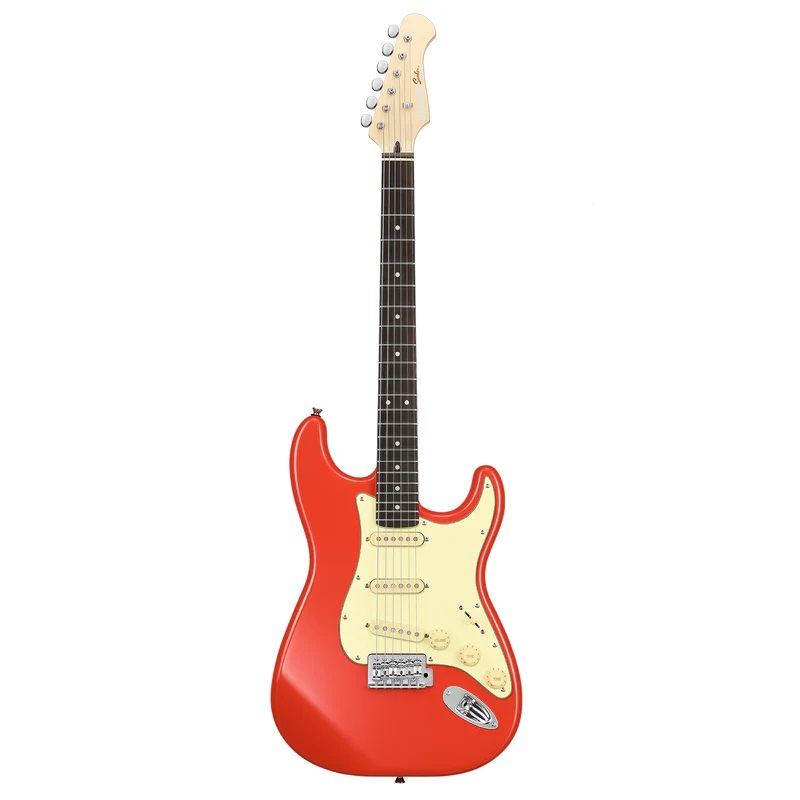 Donner DST-600 Elektro Gitar (Fiesta Red) | doremusic
