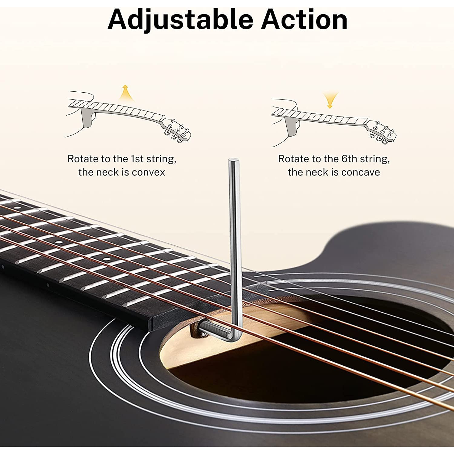 Donner EC2077 Mini Jumbo Cutaway Akustik Gitar Paketi (Transparent ...