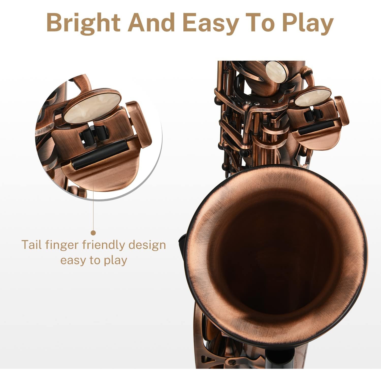 Eastar AS-II-AB2 Mi Bemol Alto Saksofon (Vintage Bronz) | doremusic