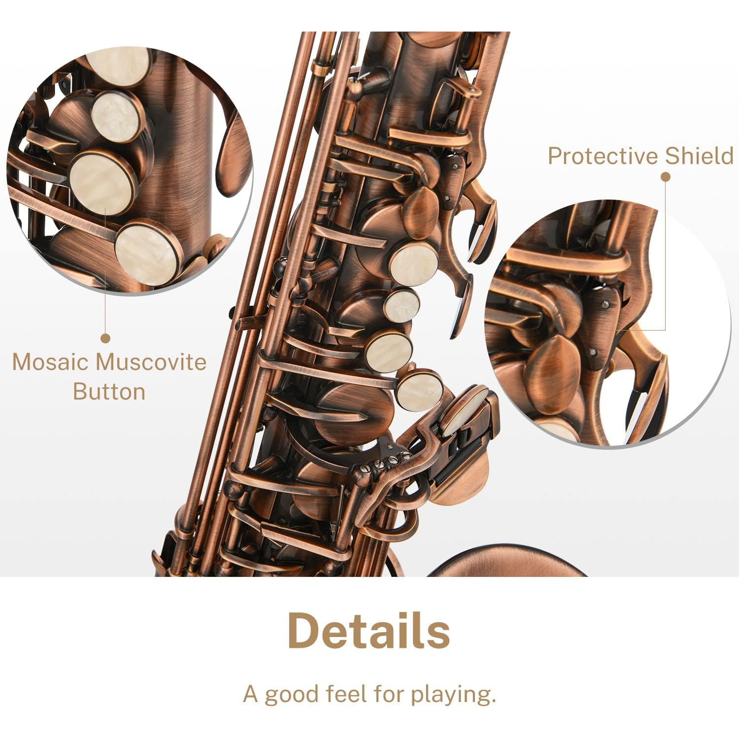 Eastar AS-II-AB2 Mi Bemol Alto Saksofon (Vintage Bronz) | doremusic