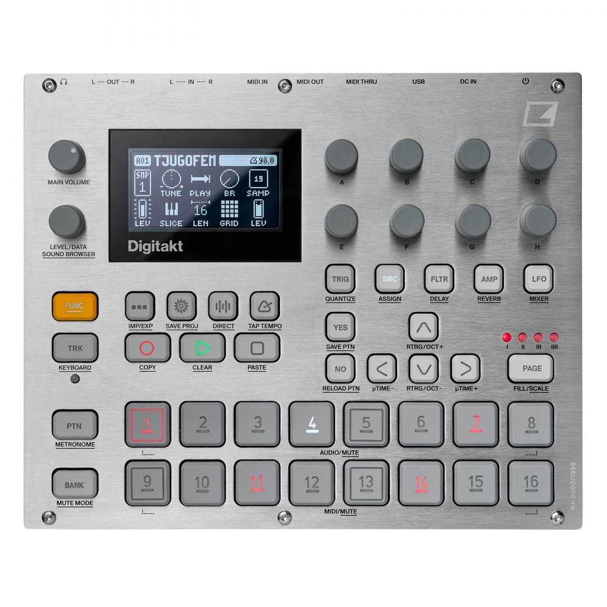 Elektron Digitakt E25 Remix Edition 8 Sesli Dijital Davul Programlama ...