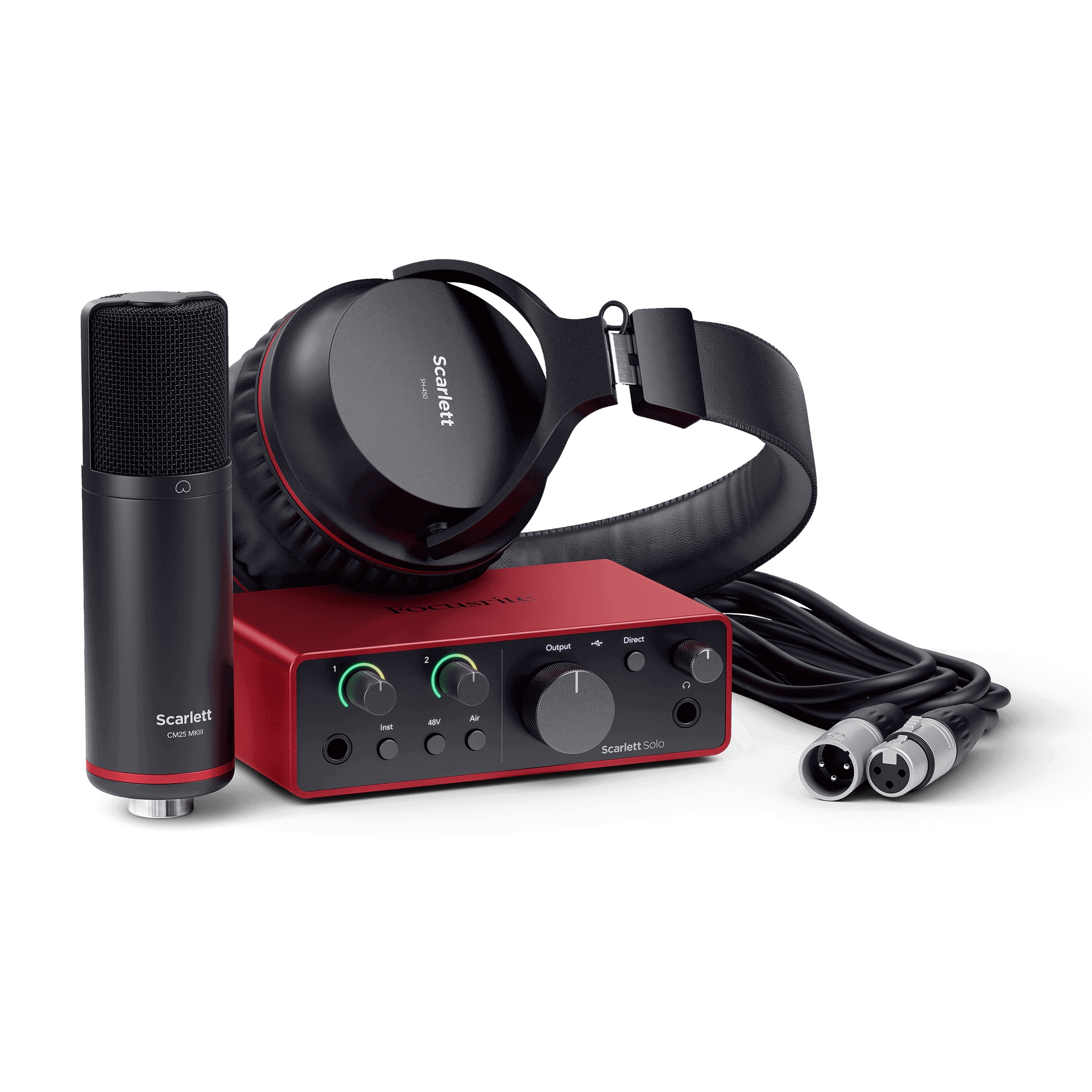 Focusrite Scarlett Solo Studio Gen 4 Kayıt Paketi | doremusic