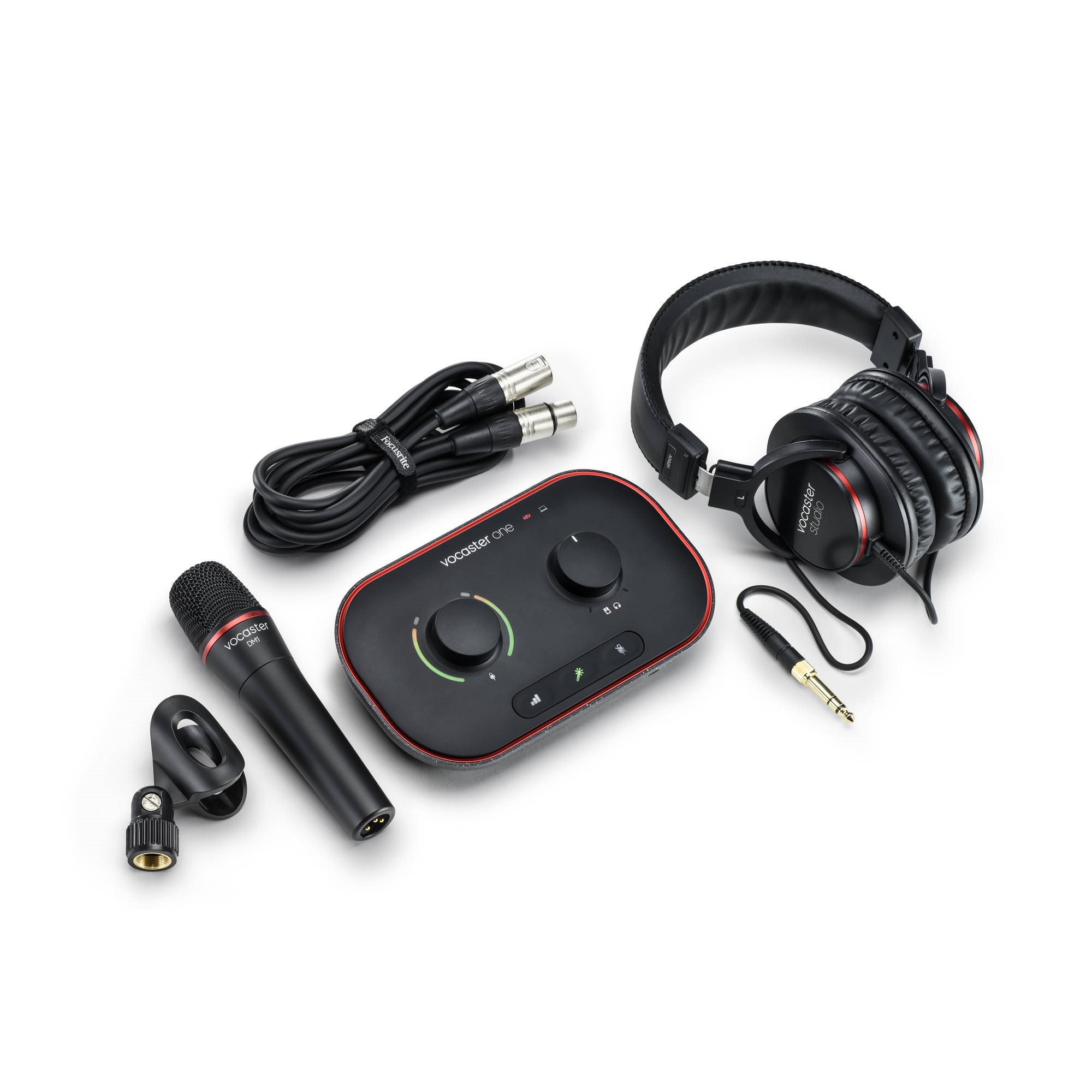 Focusrite Vocaster One Studio Podcasting Kit | doremusic