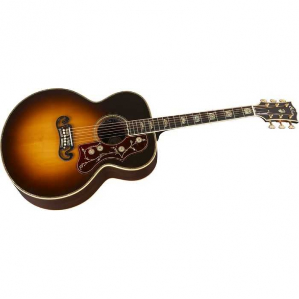 Gibson J-200 Custom Elektro Akustik Gitar (Vintage Sunburst) | doremusic