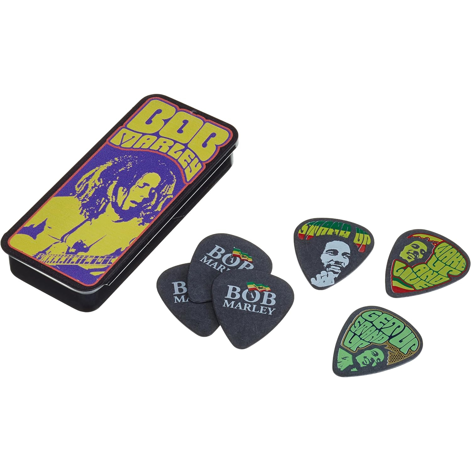 Jim Dunlop BOBPT06M Bob Marley Poster Series 6'lı Kutu Pena (Medium) | doremusic