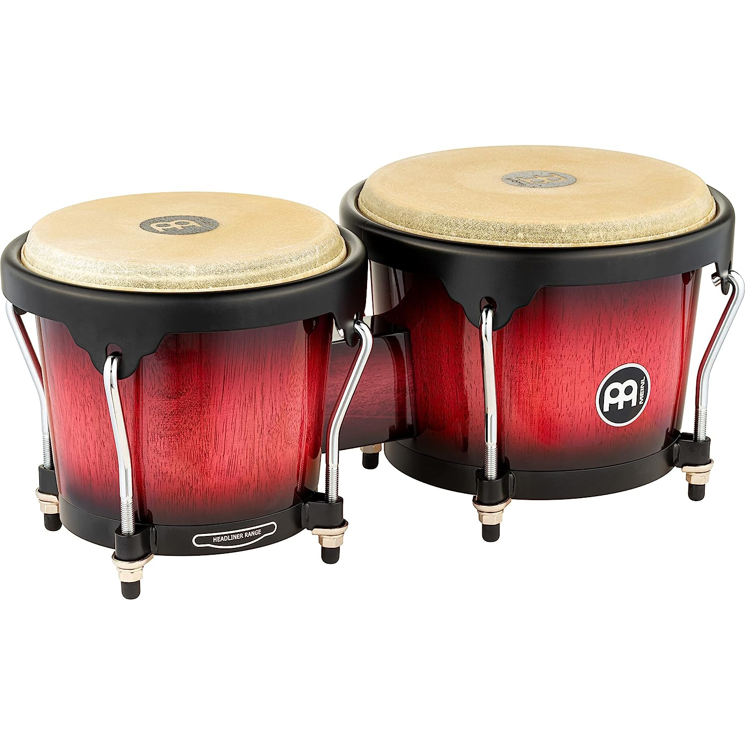 Meinl HB100WRB 6.75''/ 8'' Bongo Set (Wine Red Burst) | doremusic