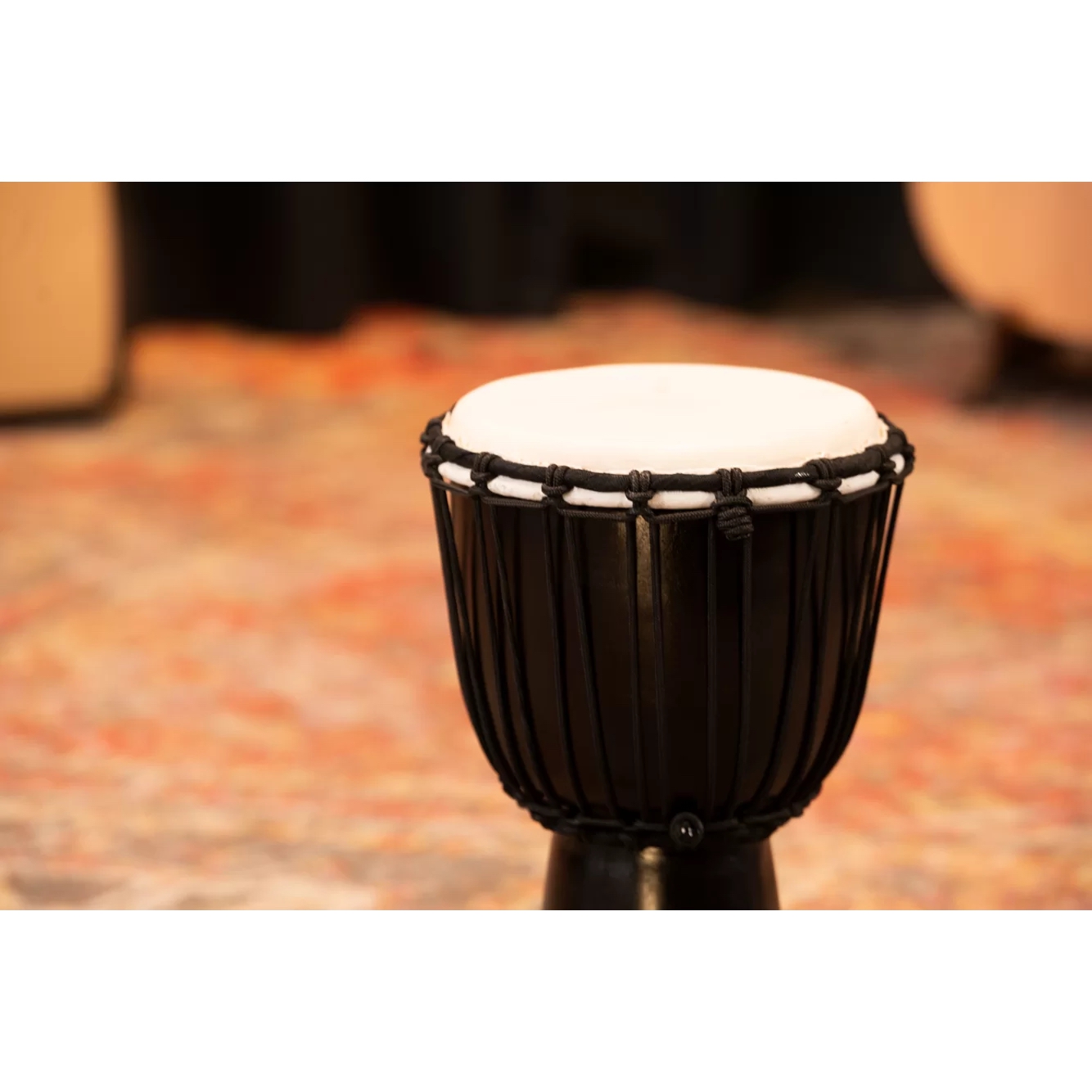 Meinl HDJ1-S Carving African Style 8" Djembe (Dark Brown) | doremusic