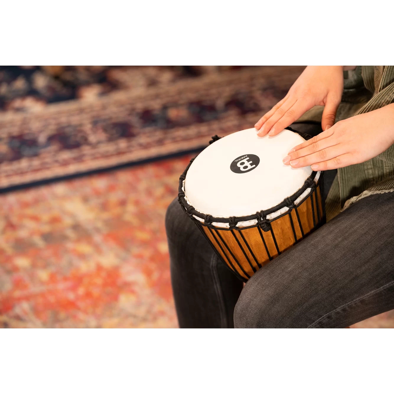 Meinl HDJ4-S Nile Series 8" Djembe (Light Brown) | doremusic