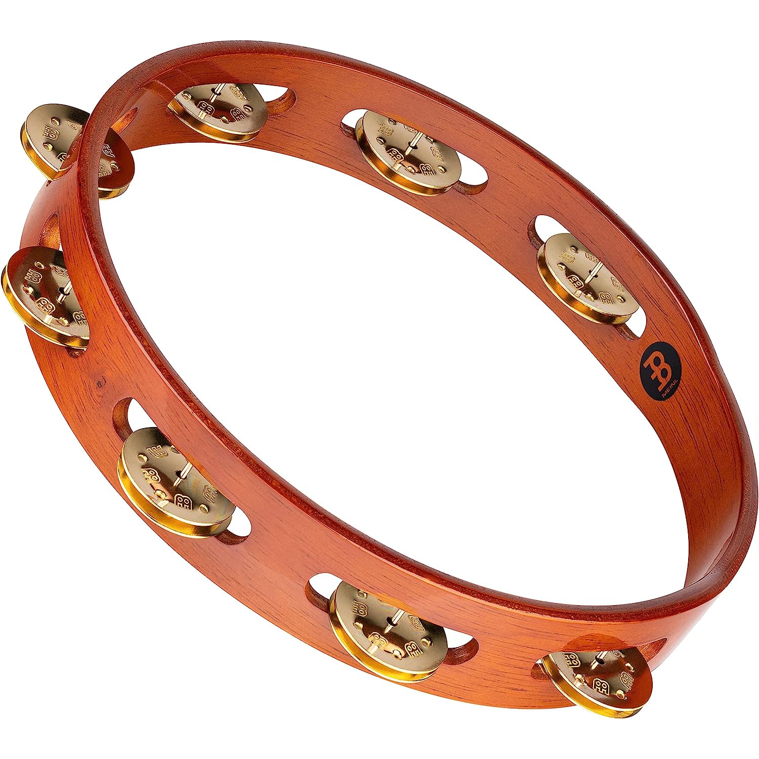 Meinl Wood Brass Jingle Hand Tamburin (Antique Brown) | doremusic