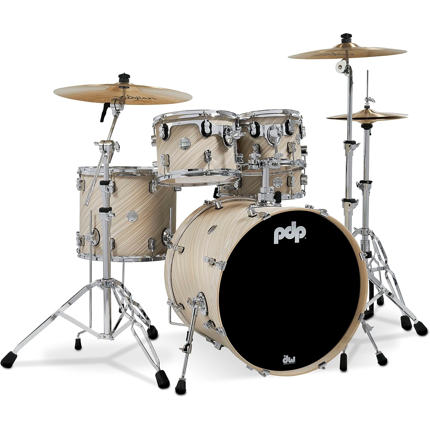 PDP Drums Concept Maple 5 Parça 22" Akustik Davul (Twisted Ivory ...