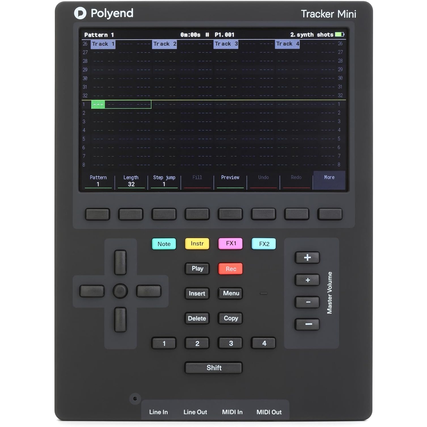 Polyend Tracker Mini Portable Standalone Audio Workstation | doremusic