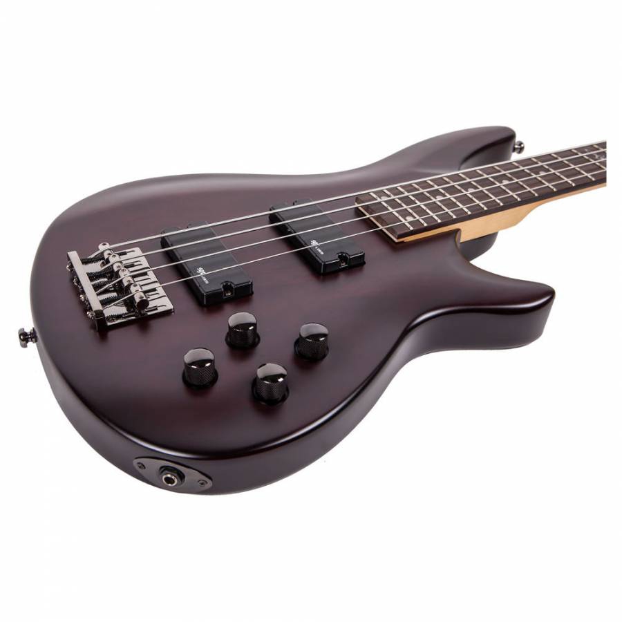 Schecter C-4 SGR Bas Gitar (Satin Walnut) | doremusic