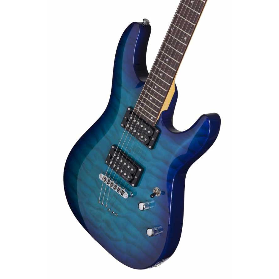 Schecter C-6 Plus Elektro Gitar (Ocean Blue Burst) | doremusic