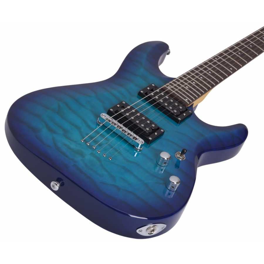 Schecter C-6 Plus Elektro Gitar (Ocean Blue Burst) | doremusic