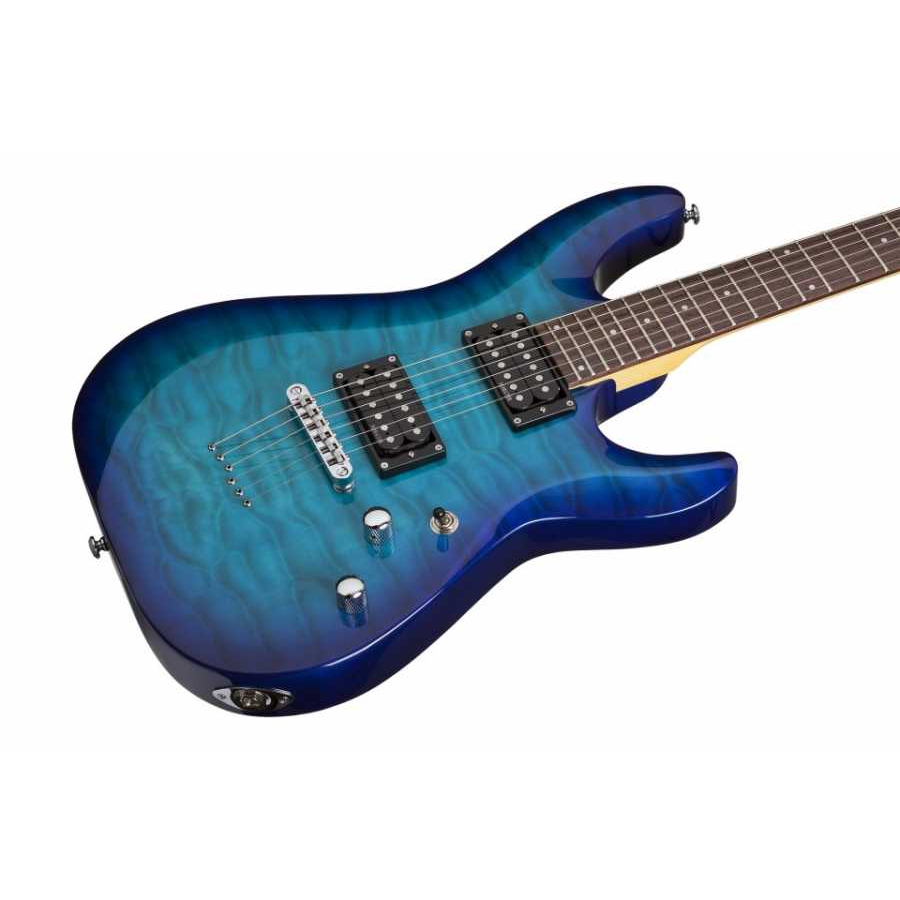 Schecter C-6 Plus Elektro Gitar (Ocean Blue Burst) | doremusic