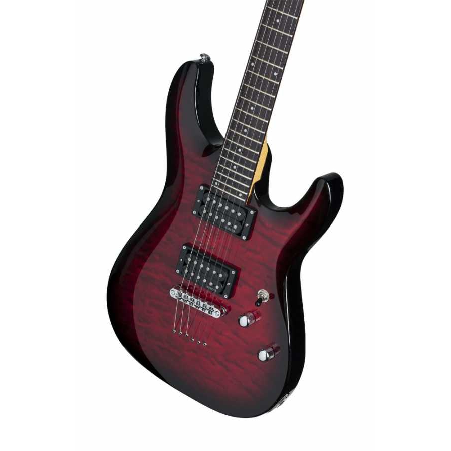 Schecter C-6 Plus Elektro Gitar (See-Thru Cherry Burst) | doremusic