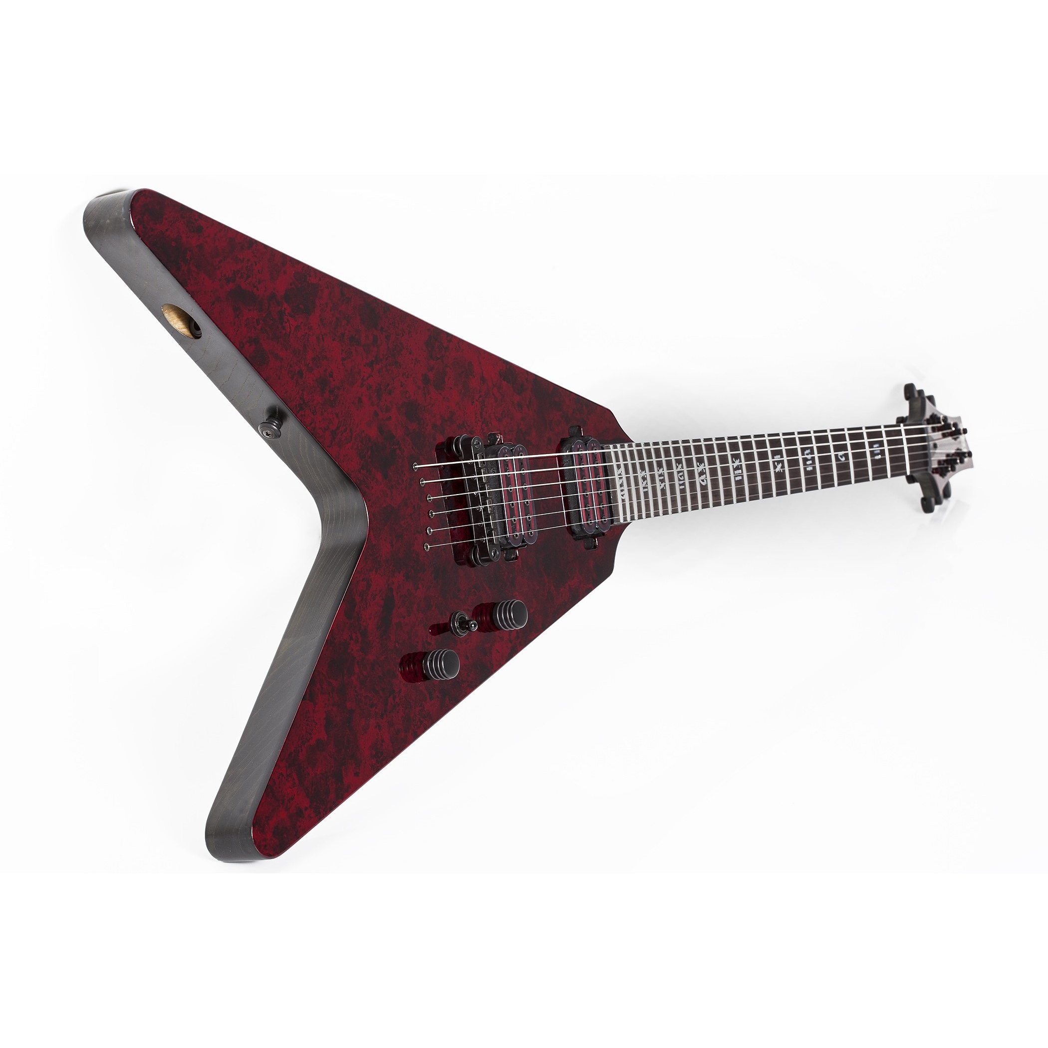 Schecter V-1 Apocalypse Elektro Gitar (Red Reign) | doremusic