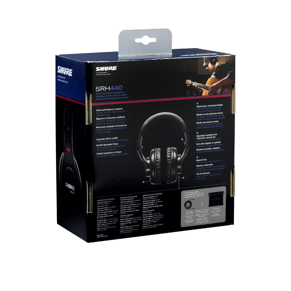 Shure SRH440-EFS Closed Back Stüdyo Kulaklığı | doremusic