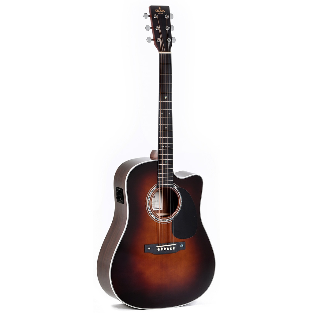Sigma DTC-1E-SB Cutaway Elektro Akustik Gitar (Sunburst) | doremusic