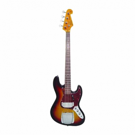 SX SJB62C+/3TS Tortoise Shell Pickguard Bas Gitar (3-Tone Sunburst ...