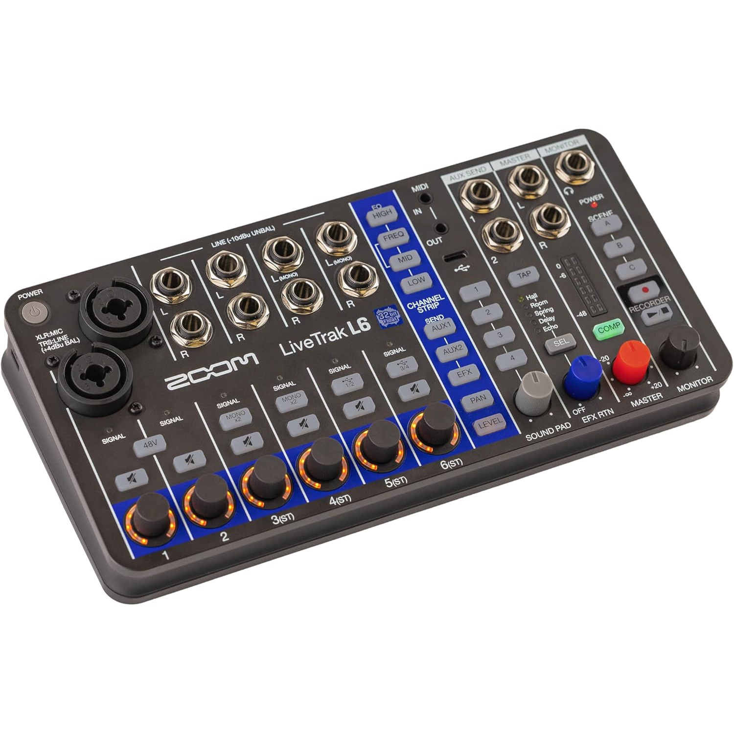 Zoom LiveTrak L6 10-Kanal Compact Dijital Mikser | doremusic